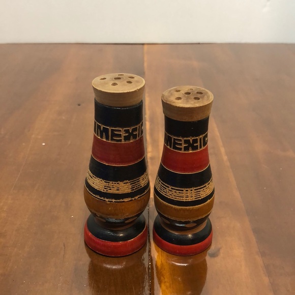 Kitchen | Vintage Wooden Mexico Salt Pepper Shakers | Poshmark